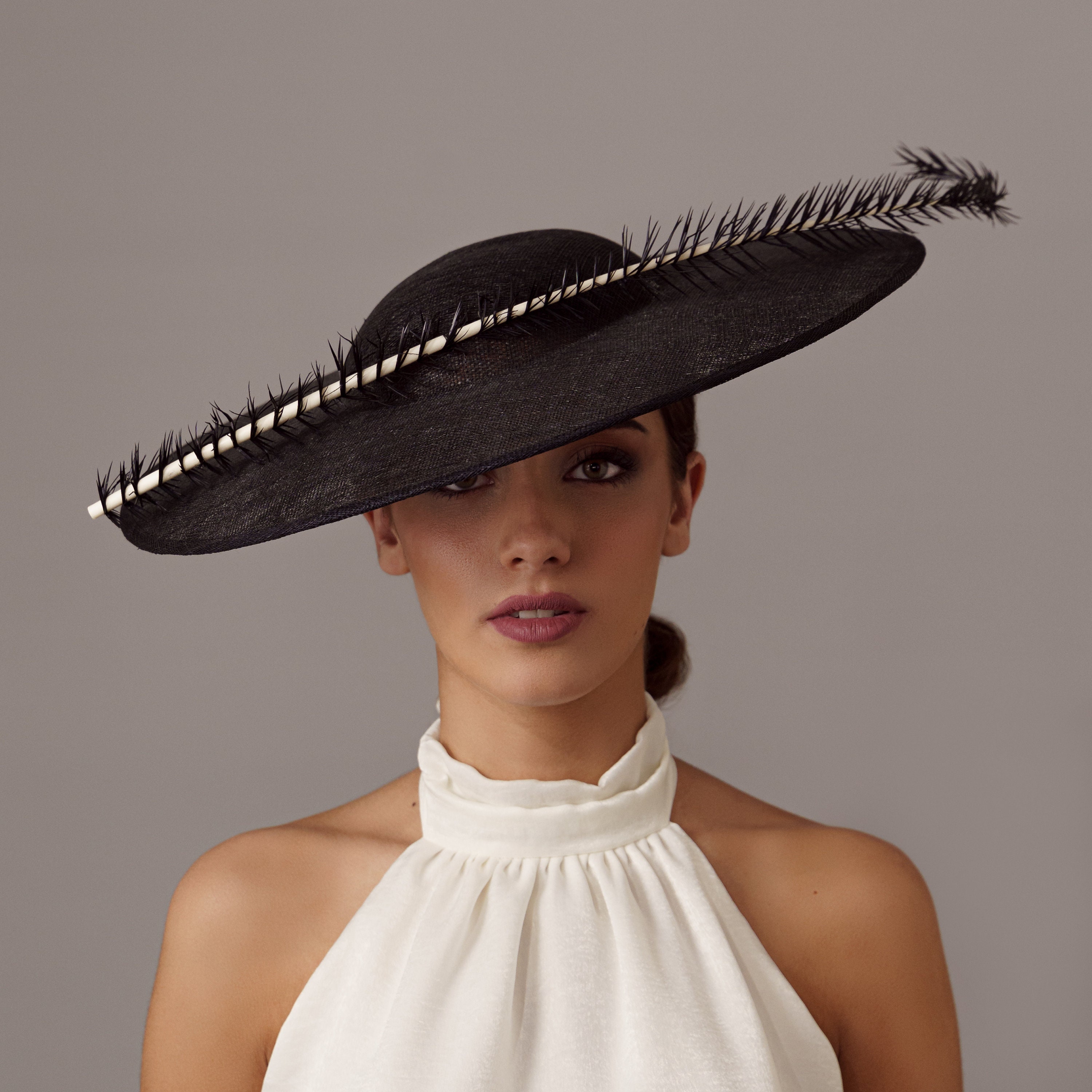 Woman Elegant Ascot Hat Black Kentucky Derby Hat Black - Etsy