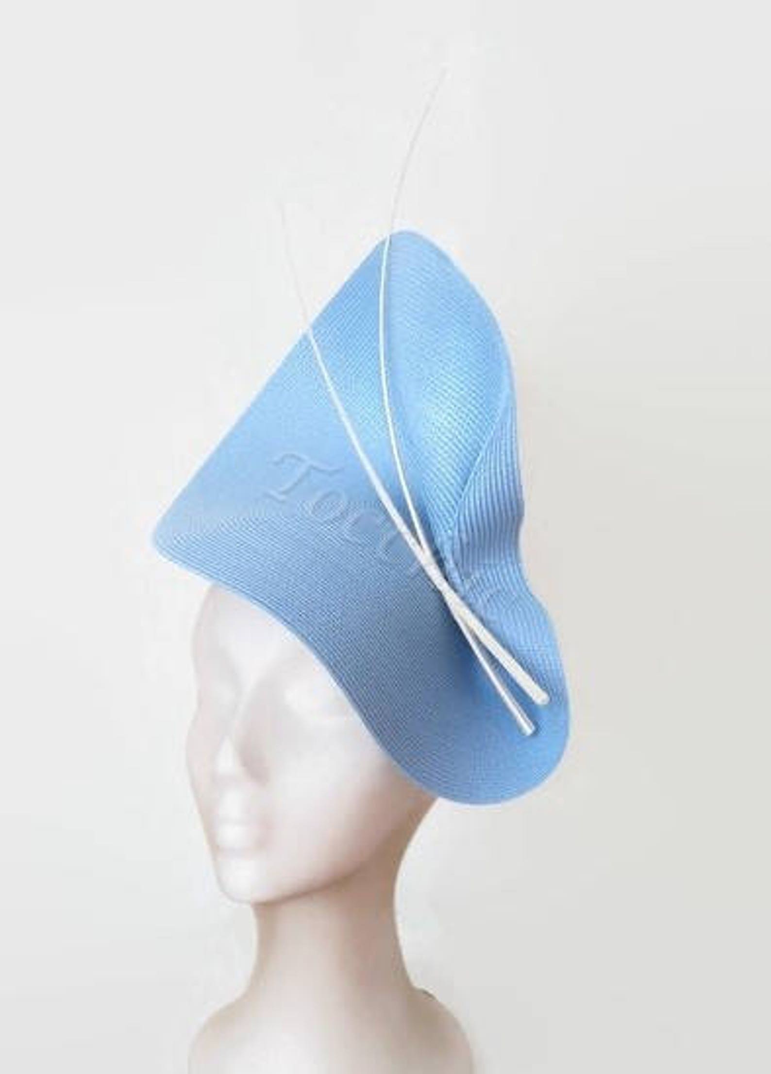 Pale Blue Fascinator Light Blue Hat Blue Ascot Hat Sky Blue - Etsy