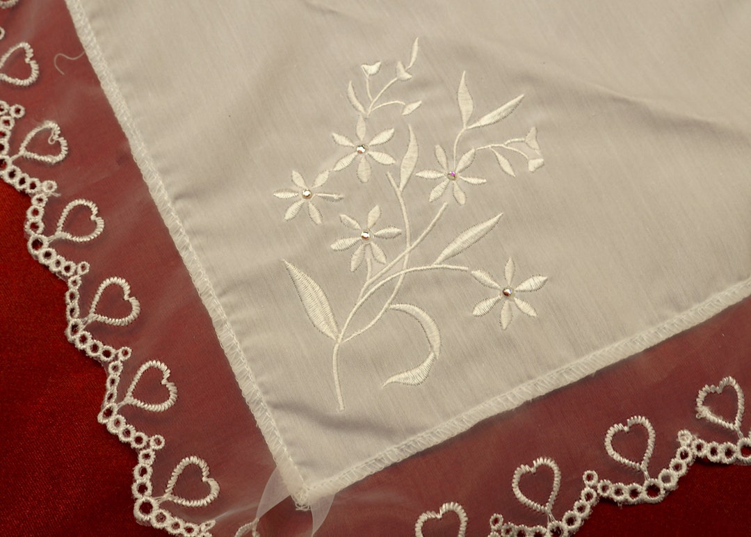 White Lace Handkerchief, Accessory for Groom, Wedding Accessory ...