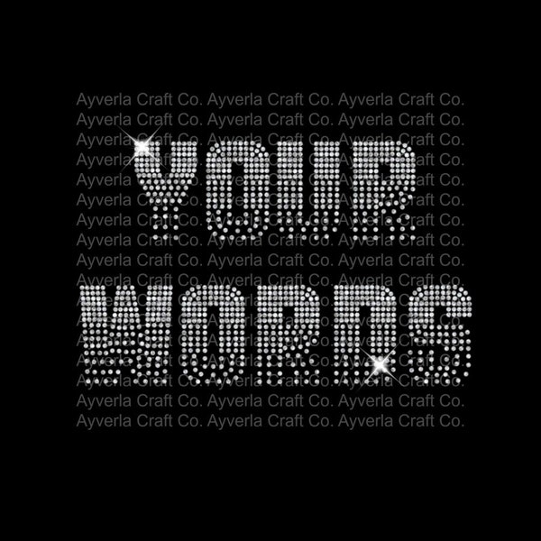 Rhinestone Transfer - Etsy
