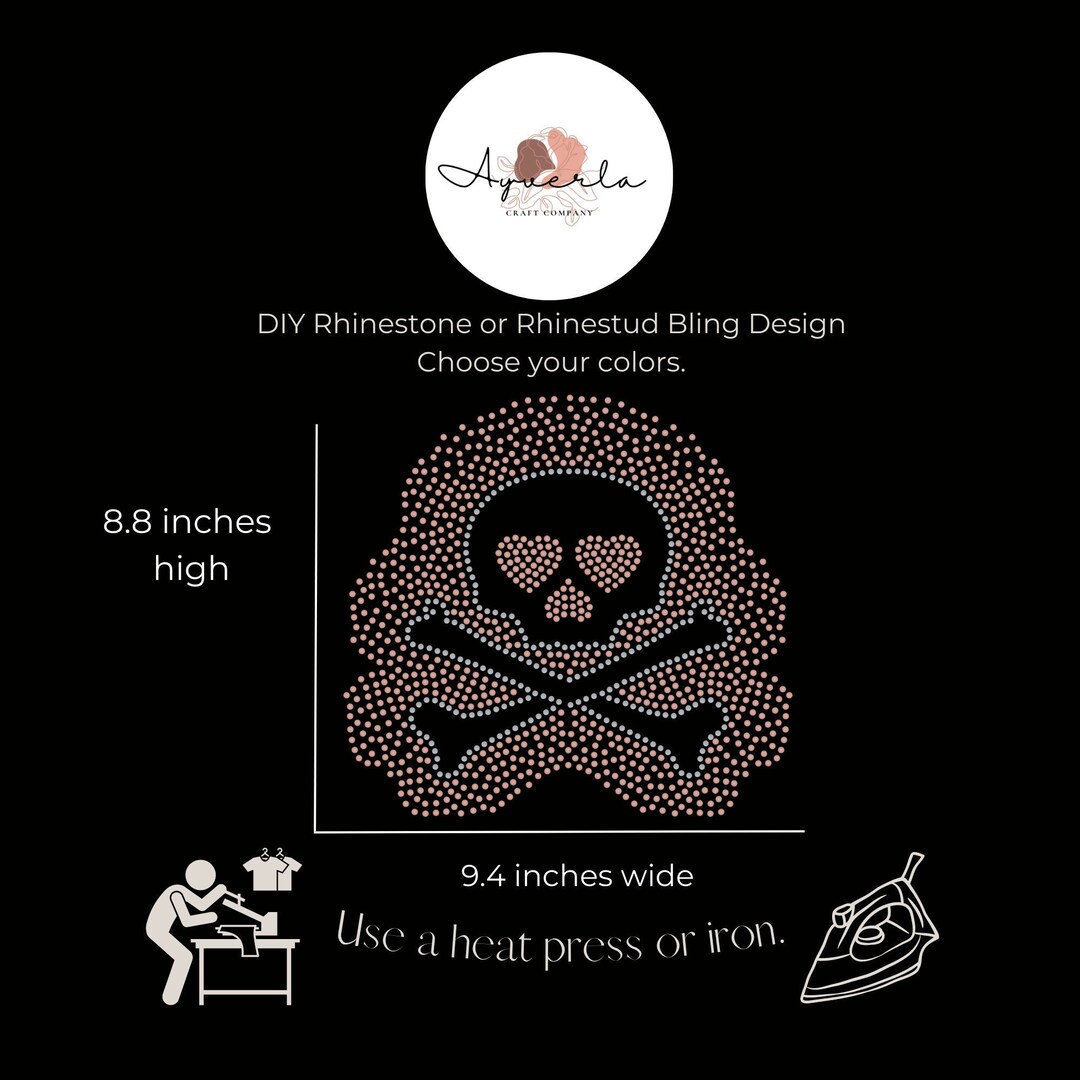 DIY Personalized Custom Hotfix Rhinestone Transfer Decal, Halloween ...
