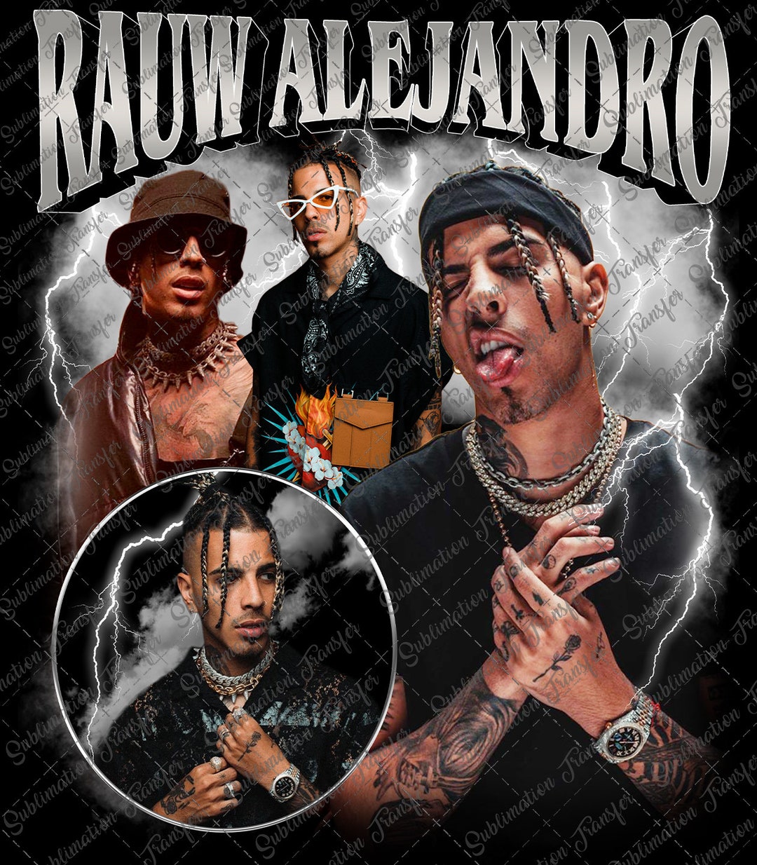Rauw Alejandro Png Rauw Alejandro Vintage 90's Png 2023 - Etsy España