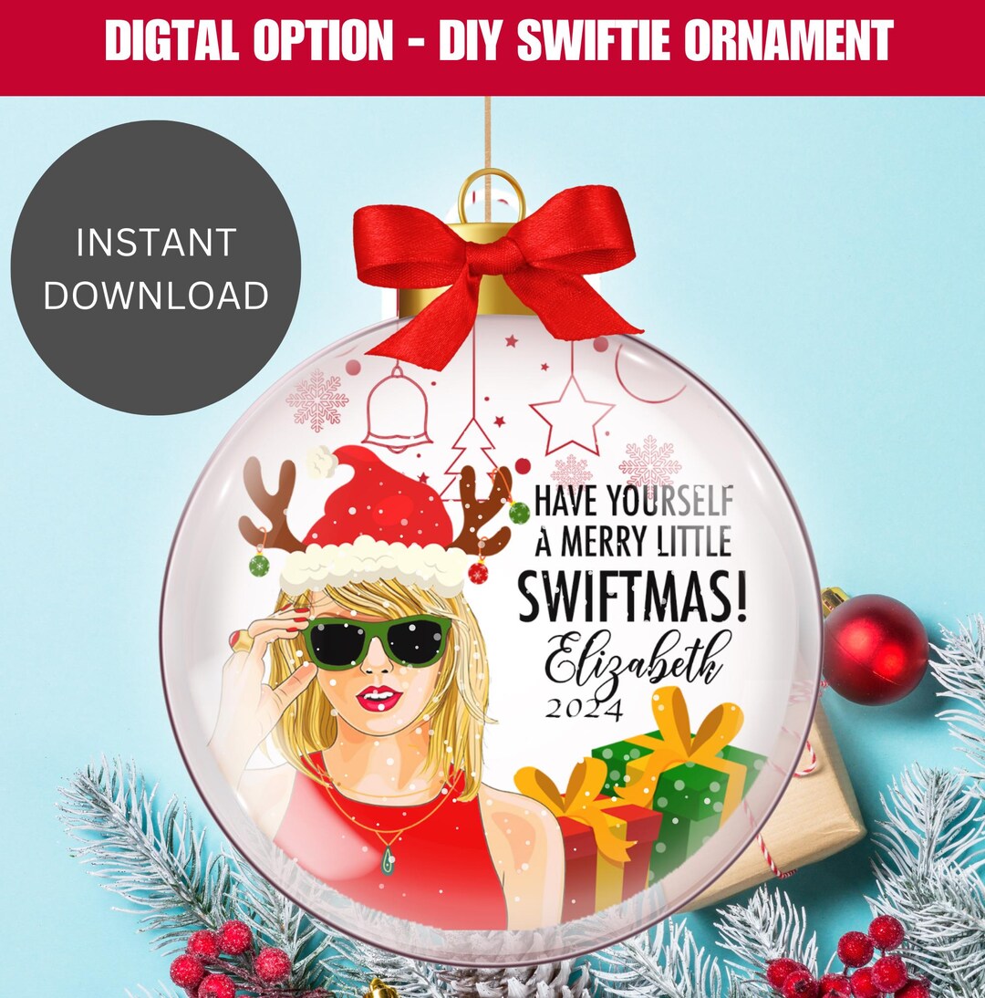 Swiftie Ornament - Digital Download, DIY, Personalized, Swiftmas, Gift ...