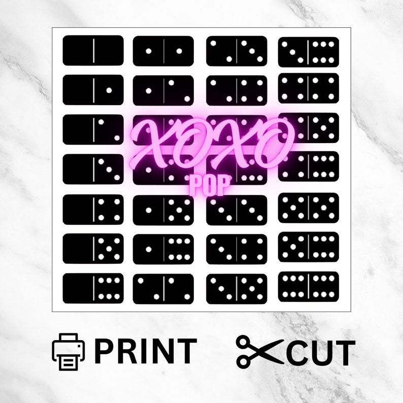 Dominoes Set, SVG - Printable - Etsy