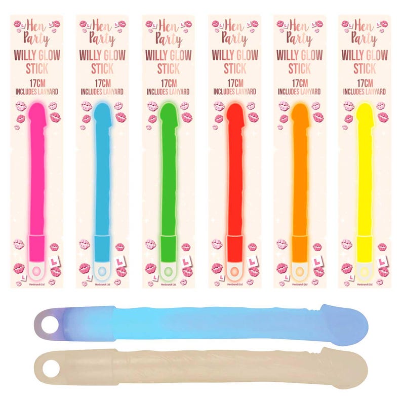 Willy Glow Stick, Hen Party, Hen Do Bag Filler, Hen Party Favour, Hen ...