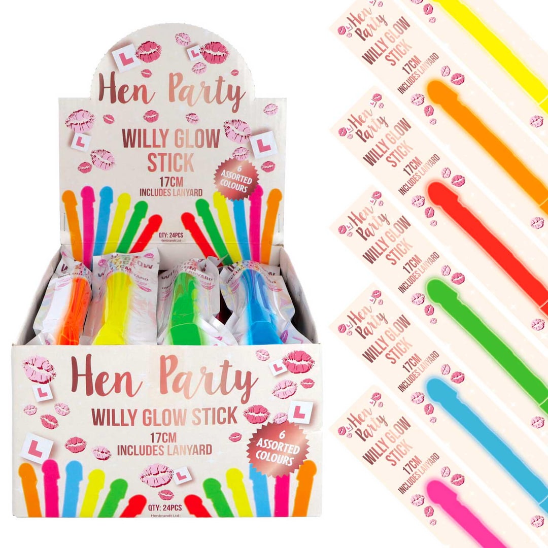 Willy Glow Stick, Hen Party, Hen Do Bag Filler, Hen Party Favour, Hen ...