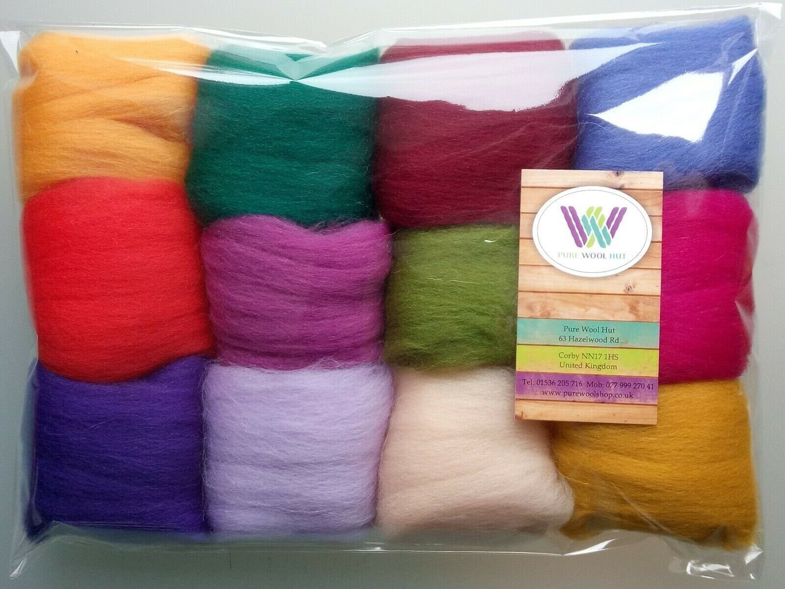 Assorted Colour Wool Sets Pure Merino Wool Roving Tops Bundle - Etsy UK