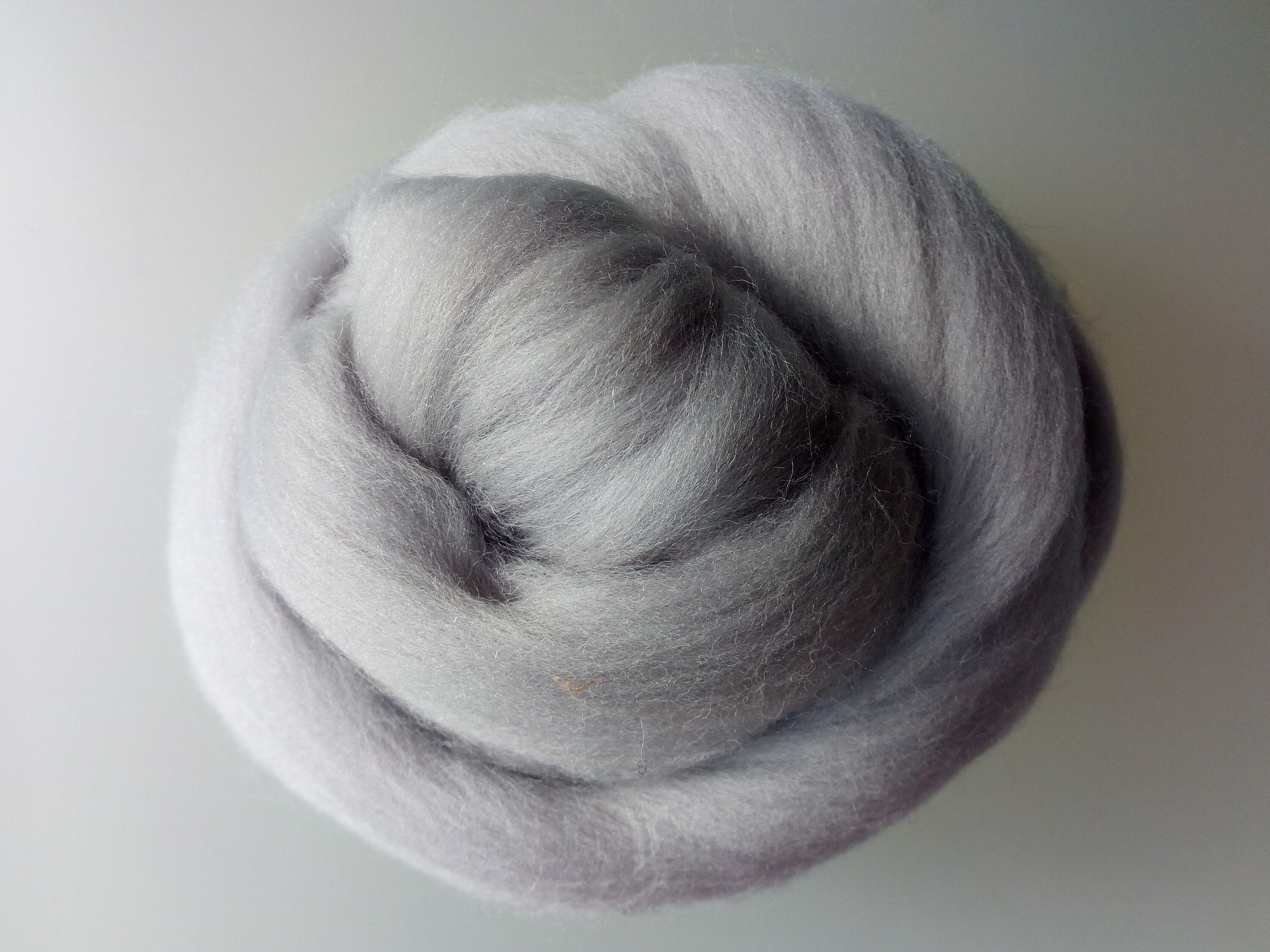 Light Grey 100% Merino Wool Roving Tops Wet Needle Felting - Etsy UK