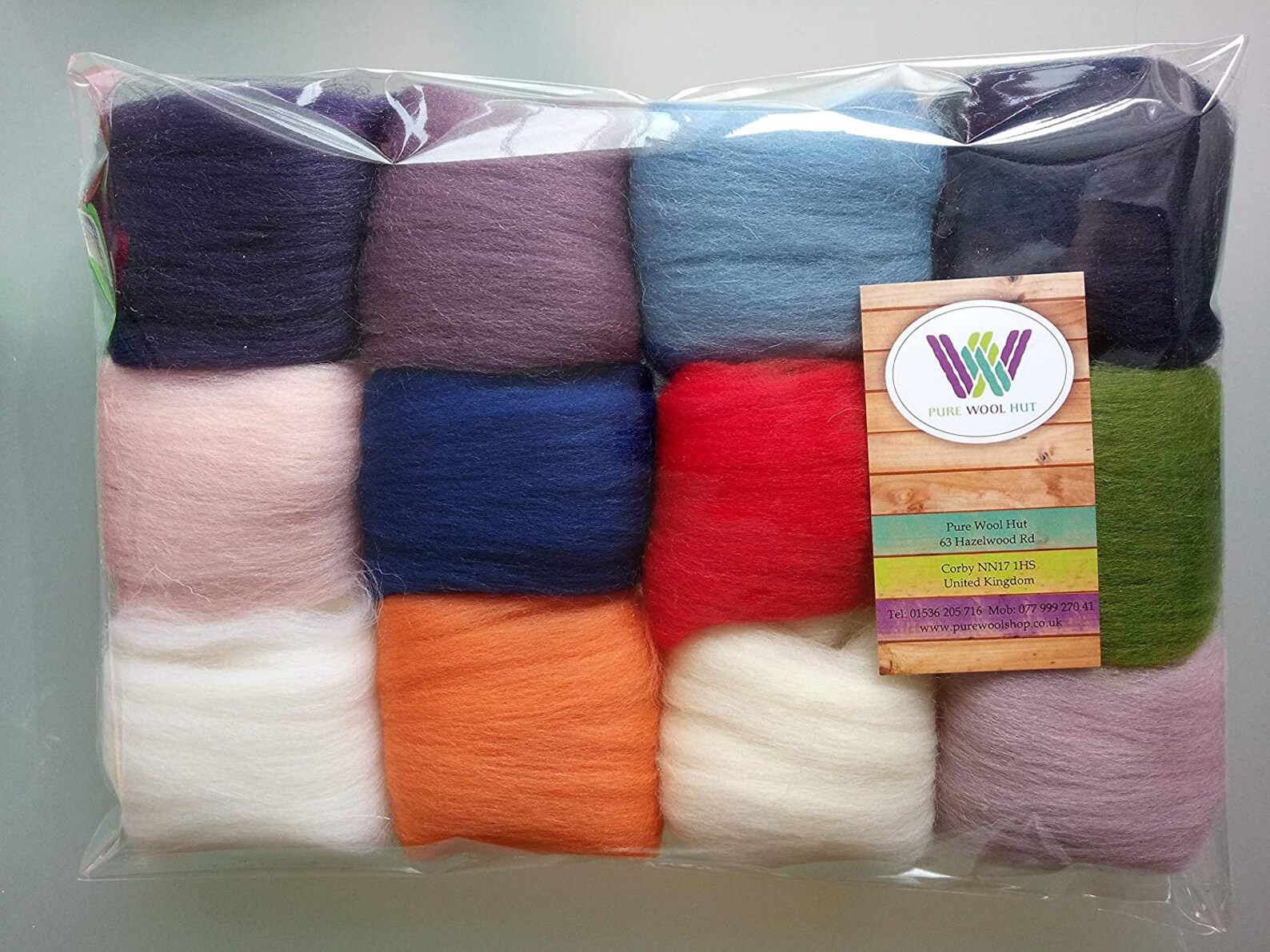 Assorted Colour Wool Sets Pure Merino Wool Roving Tops Bundle | Etsy UK