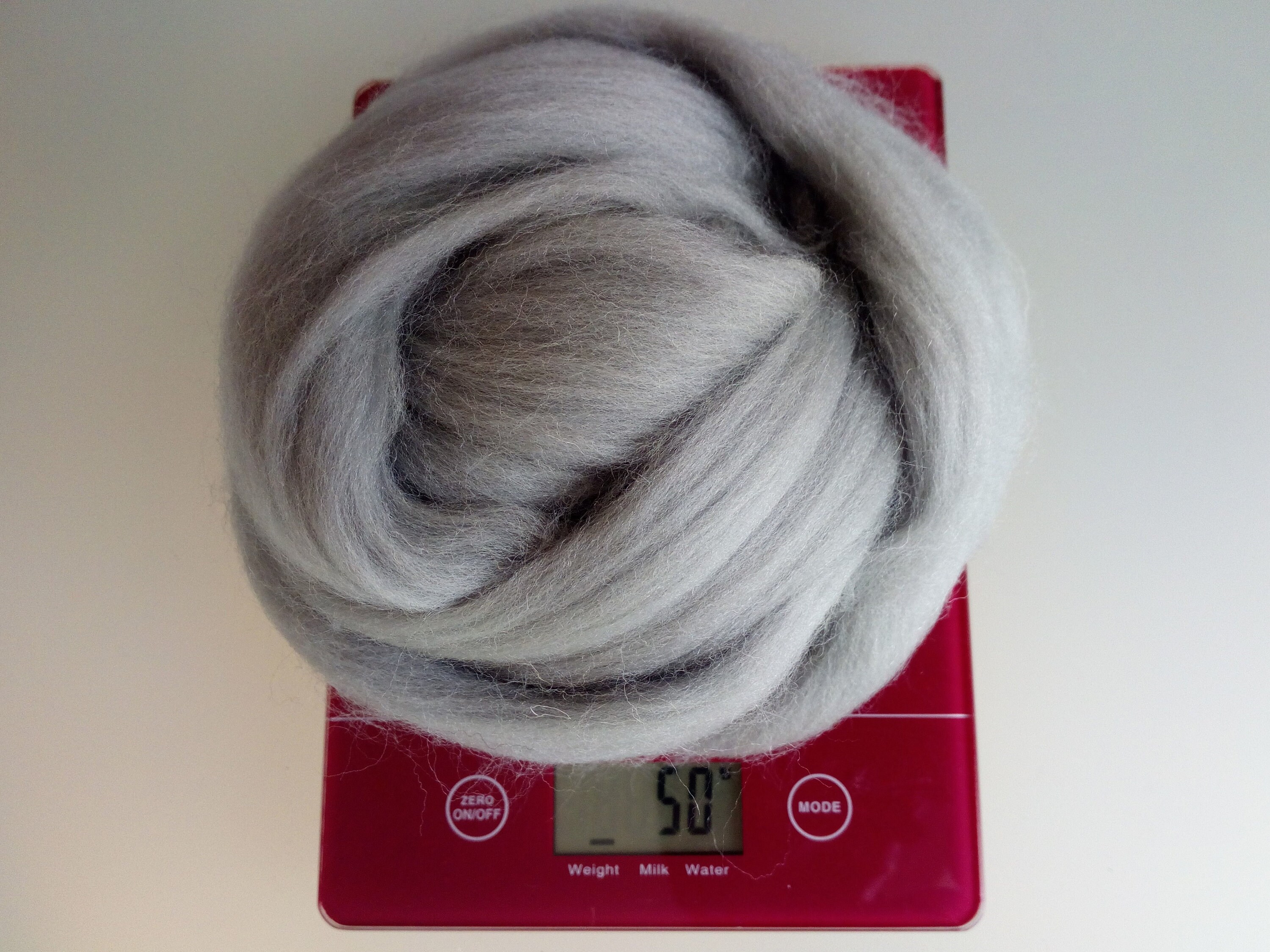 Light Grey 100% Merino Wool Roving Tops Wet Needle Felting - Etsy UK