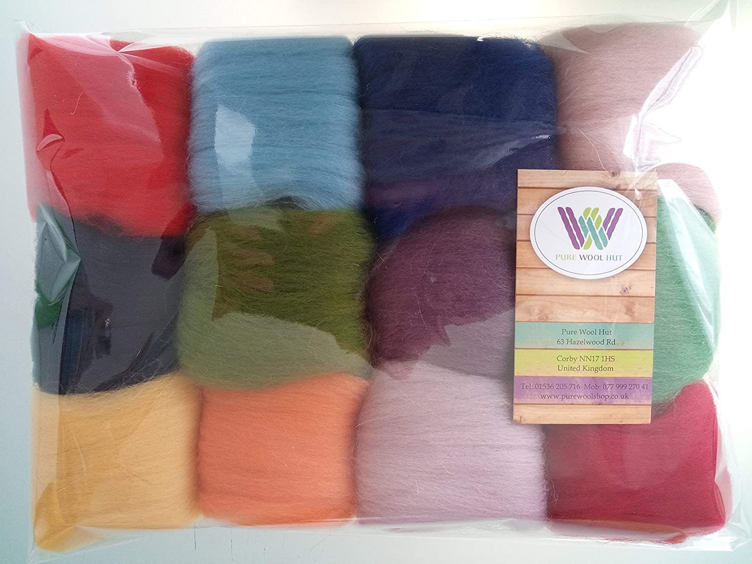 Assorted Colour Wool Sets Pure Merino Wool Roving Tops Bundle | Etsy UK