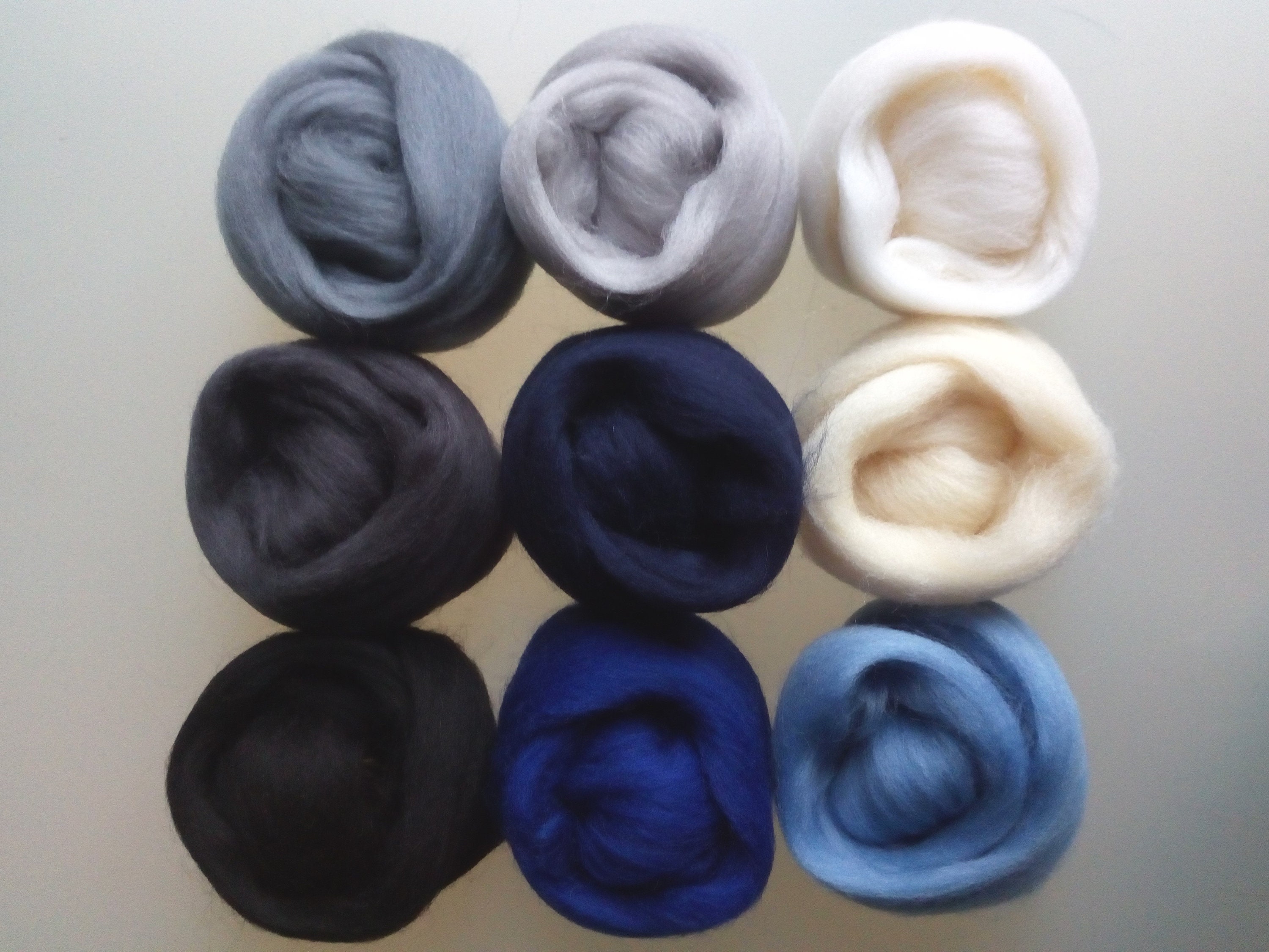 Winter Set Pure Merino Wool for Needle and Wet Felting Packs | Etsy UK