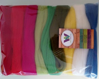 Pink Set Pure Merino Wool for Needle and Wet Felting Packs - Etsy UK