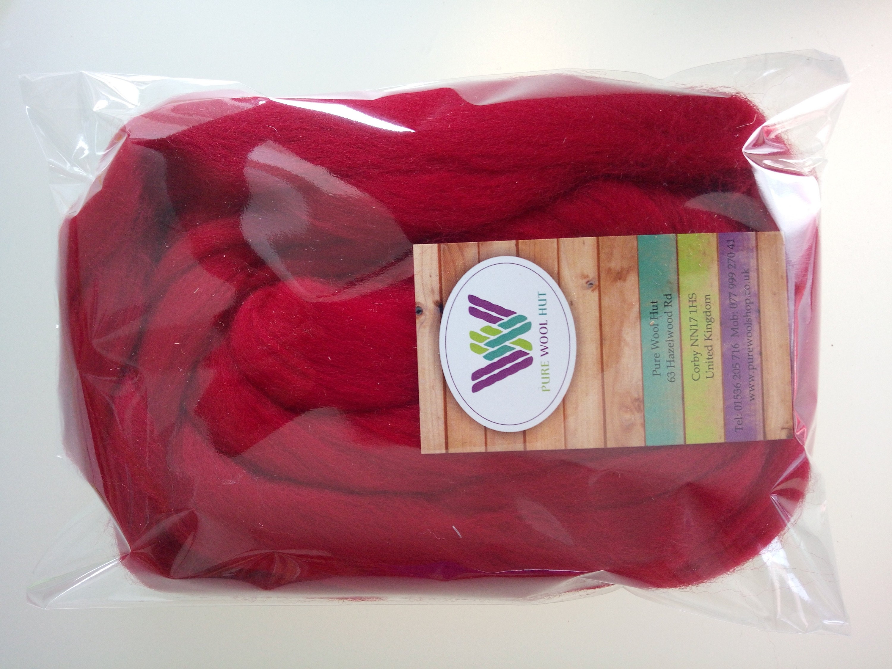 Scarlet Red 100% Merino Wool Tops Roving Felting Spinning - Etsy UK
