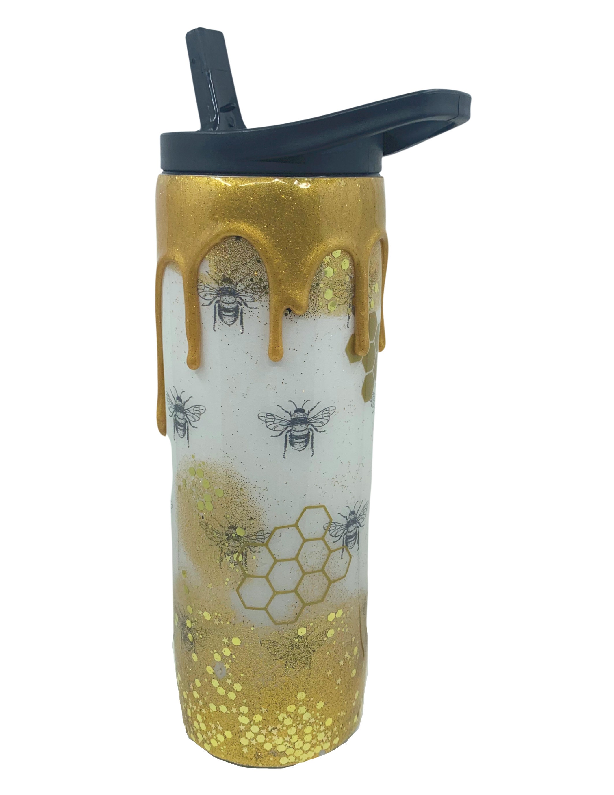 Bee Hive, Honey Drip, Hydro-sport Flip Lid, Stainless Steel, Insulated ...