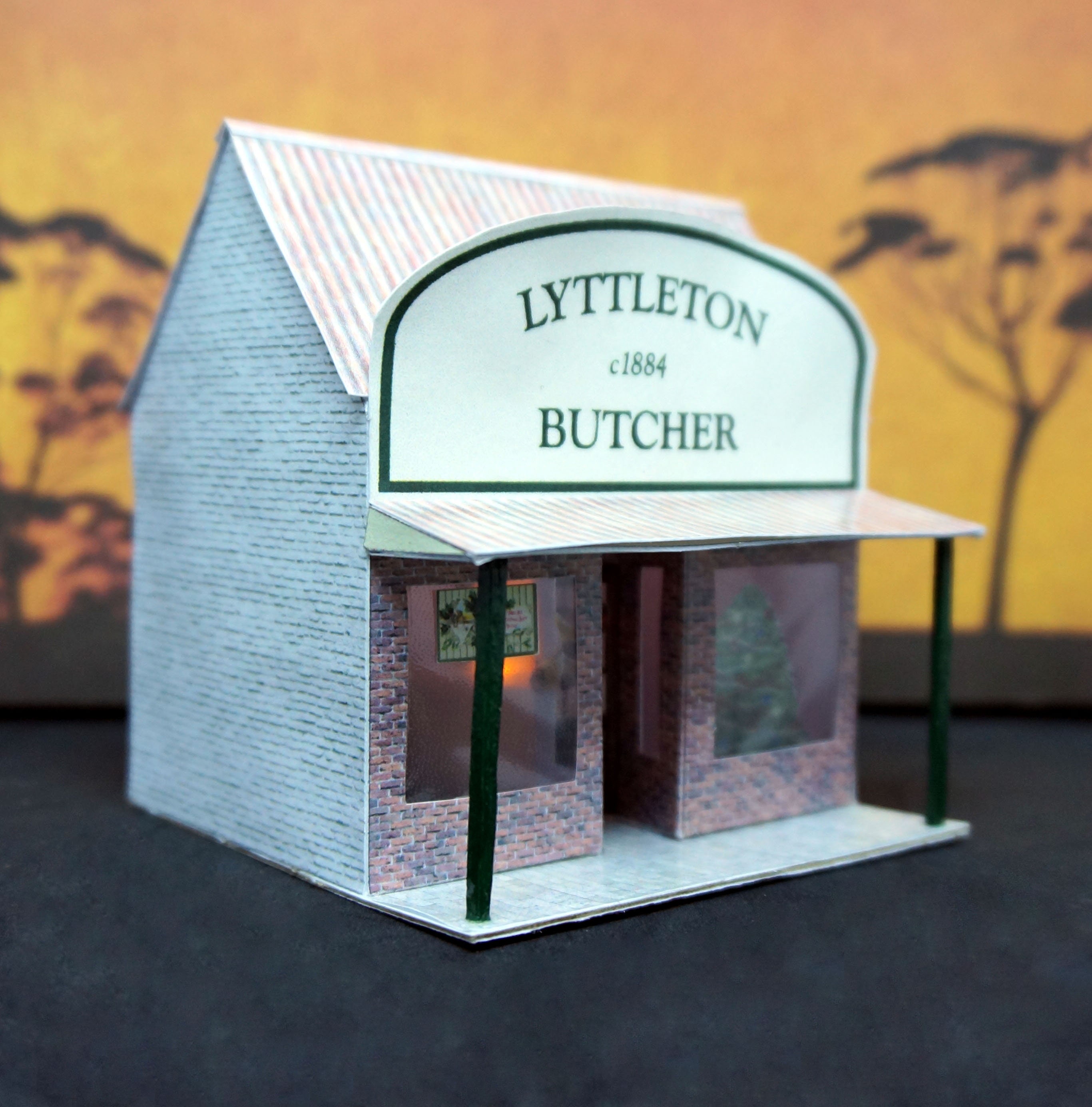 The Butcher's Shop Papercraft Project - Etsy UK