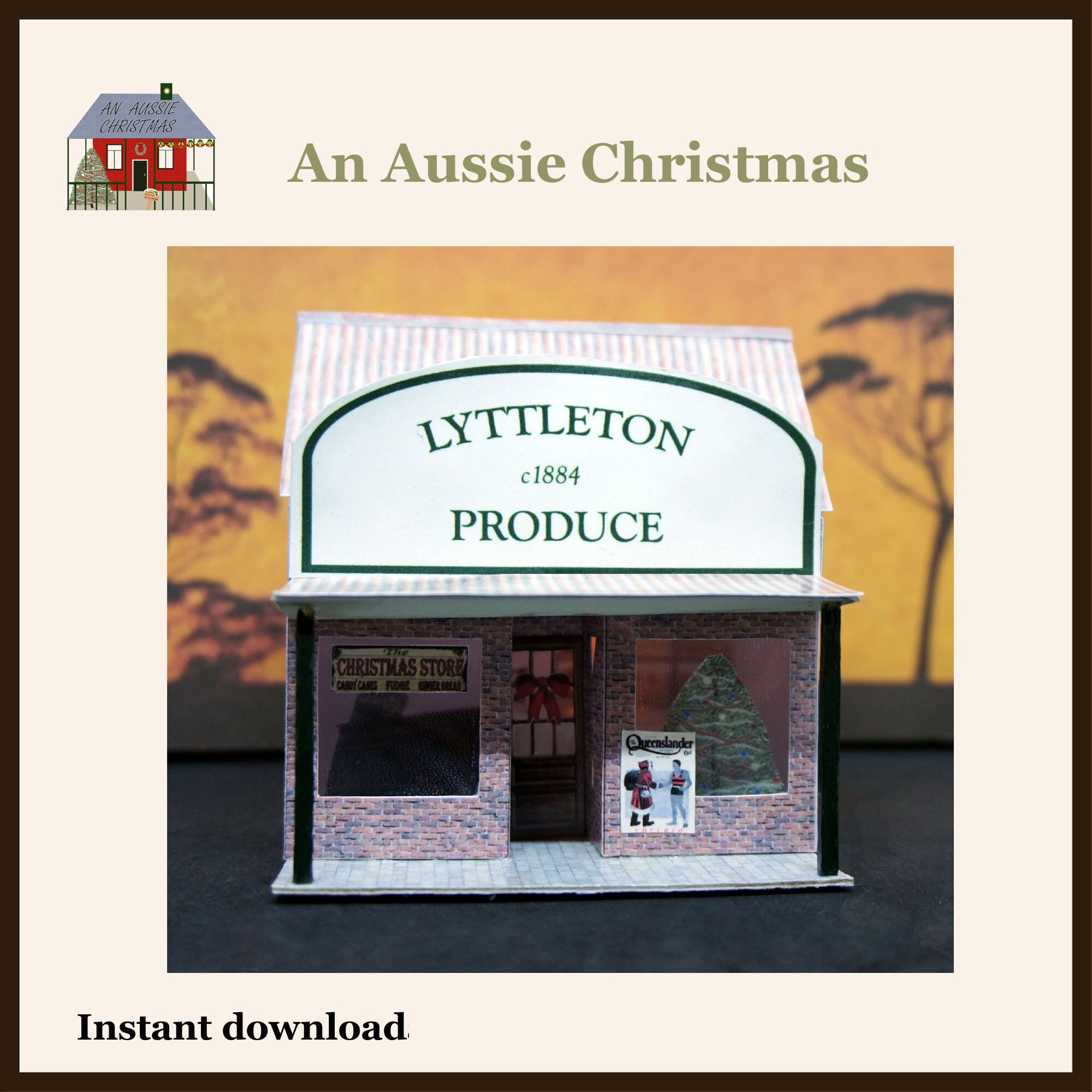 The Produce Shop Papercraft Project - Etsy