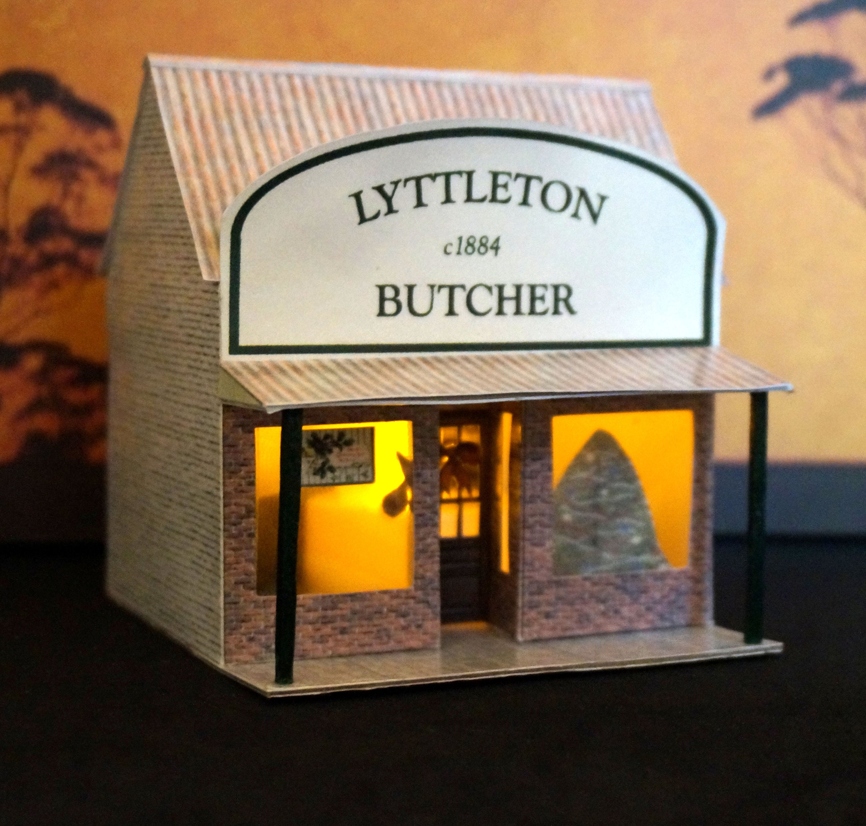 The Butcher's Shop Papercraft Project - Etsy
