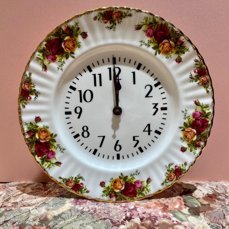 Plate Wall Clock - Etsy