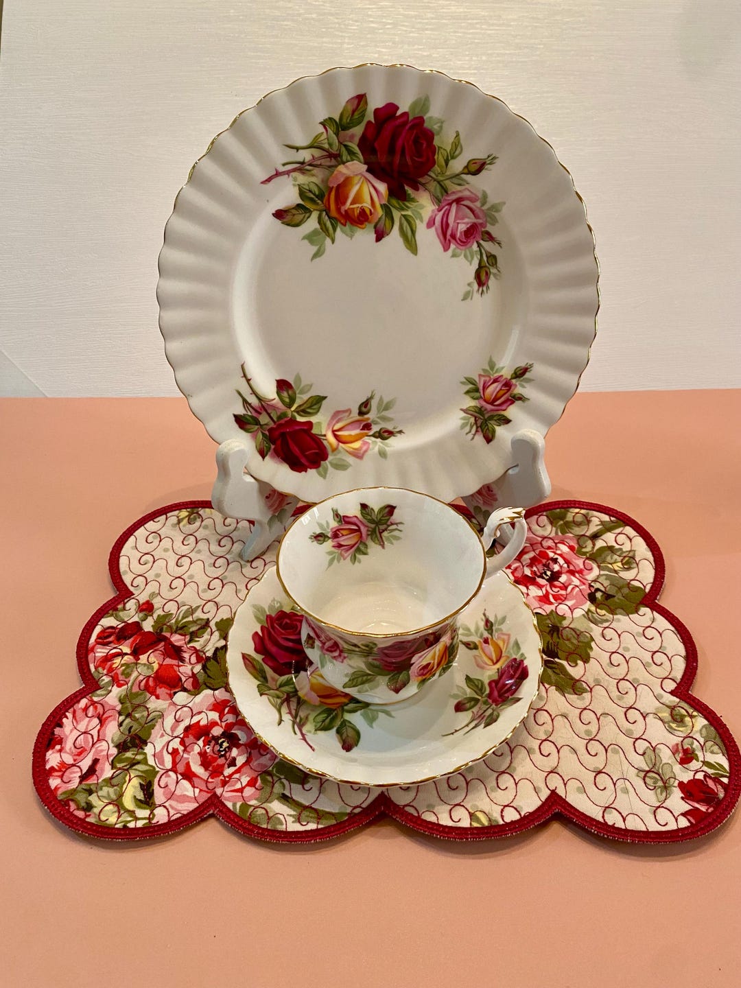 Rare Royal Doulton Royal Albert King’s Ransom England Pink Yellow ...