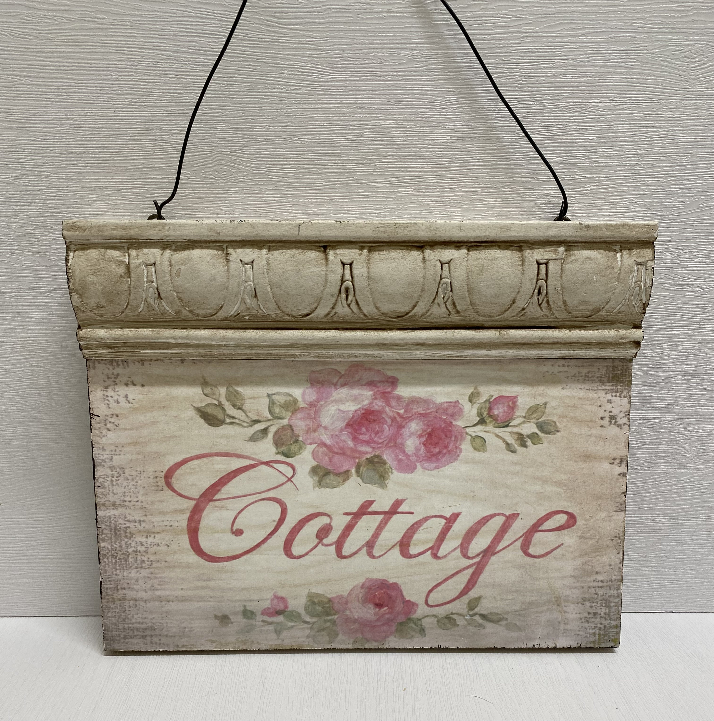 Rare Debi Coules Cottage Shabby Chic Romantic Pink Roses Floral Rose ...
