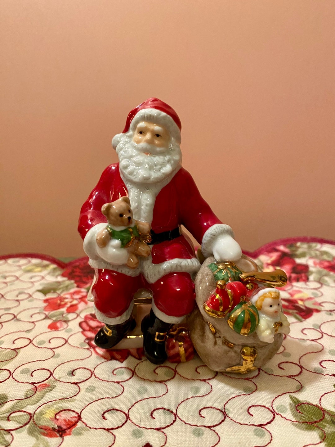 Rare Royal Doulton Holiday Traditions Miniatures Pascoe & Co. Santa ...
