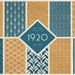 1920 White and Gold Seamless Art Deco Digital Scrapbook Papers 10 Jazz ...