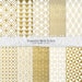 Black and Gold Art Deco Digital Scrapbook Papers 10 Great Gatsby Retro ...