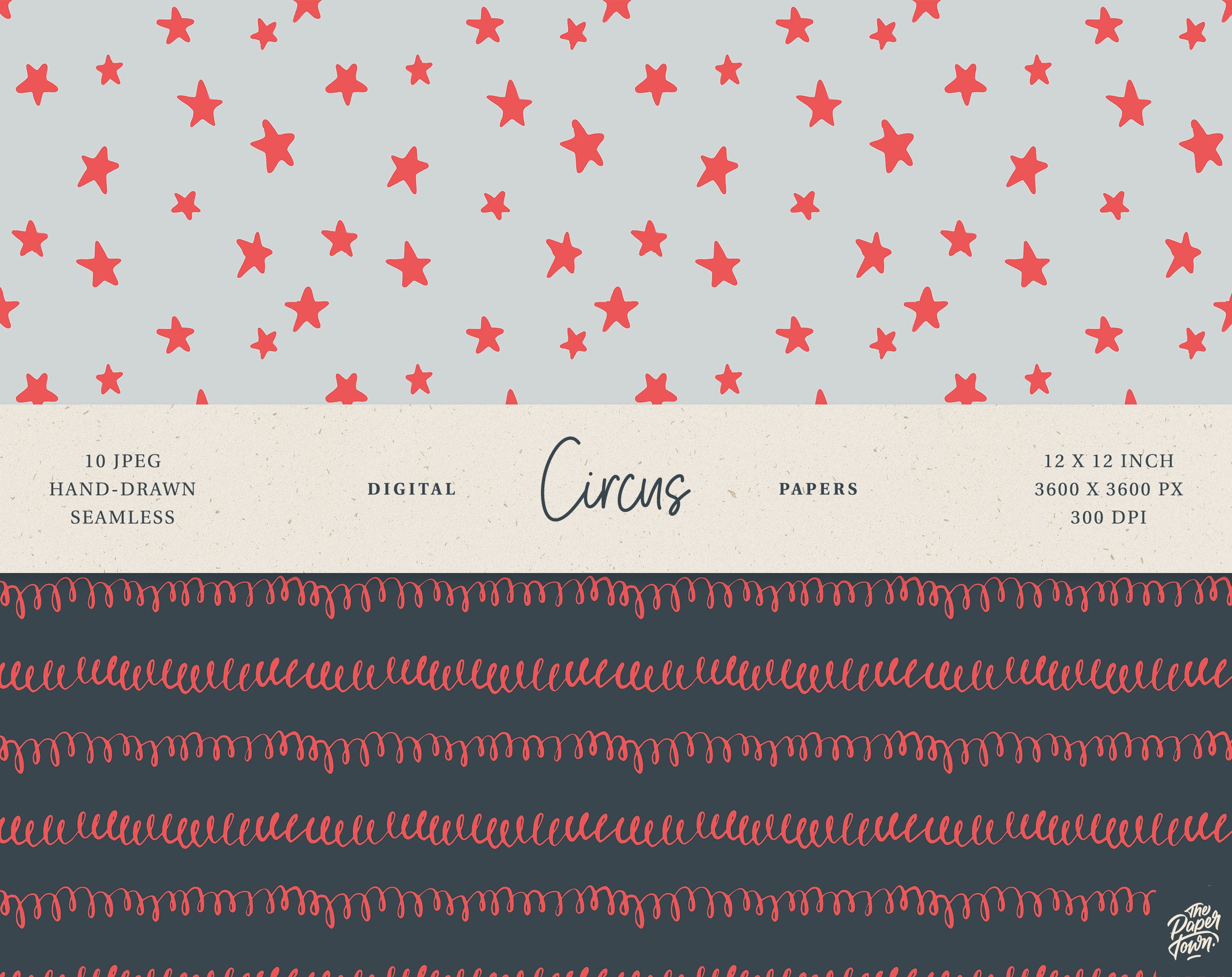 10 Digital Free Hand Doodle Seamless Patterns - Hand Drawn Digital ...