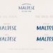 Maltese Font - Watercolor Hand Painted Typeface - OTF - All Caps Font ...