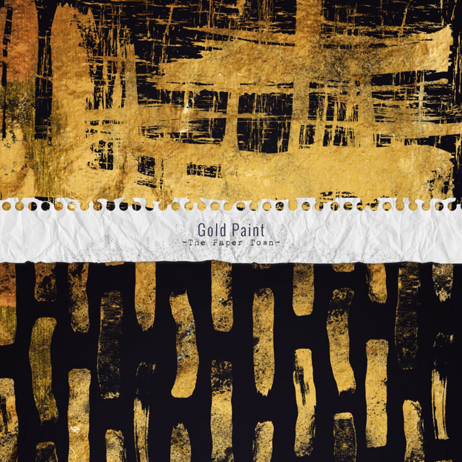 Gold Foil Paint and Black Digital Paper Pack - 10 Digital Gold Paint ...