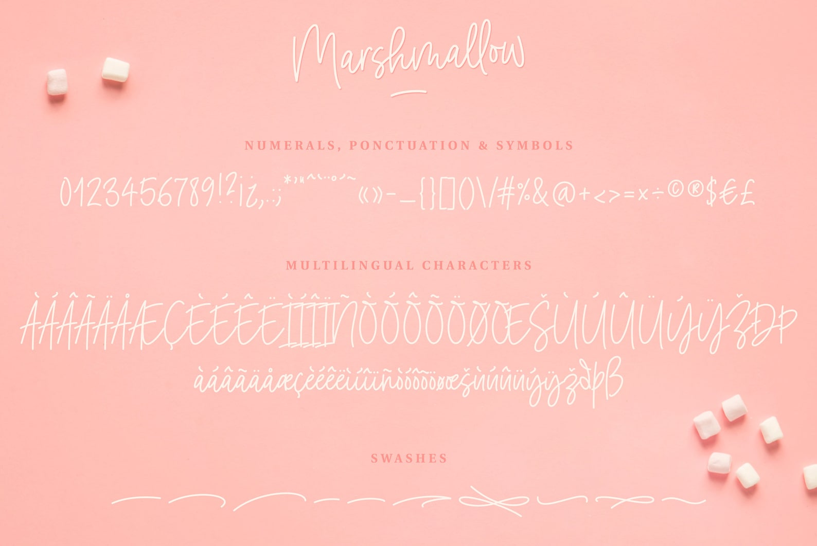Marshmallow Font - Bouncy Handwritten Signature Script Font - TTF / OTF ...