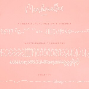 Marshmallow Font - Bouncy Handwritten Signature Script Font - TTF / OTF ...