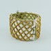 YVES SAINT LAURENT Vintage Two Tone Grid Design Cuff Bracelet - Etsy