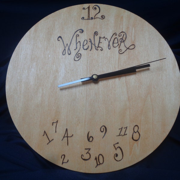 Whatever Clock - Etsy