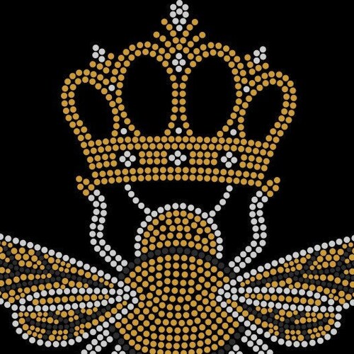 Queen Bee Shirt Bling Tee Rhinestone Tshirt Gold Crystal | Etsy