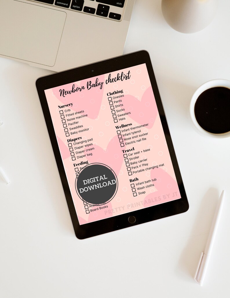 Newborn Baby Printable Checklist - Etsy