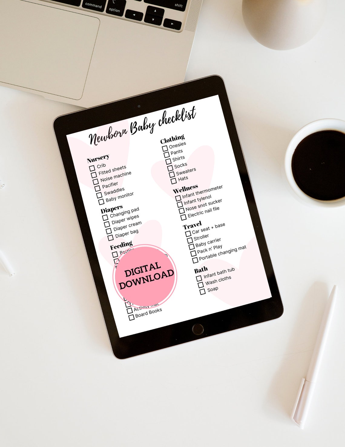 Newborn Baby Printable Checklist - Etsy