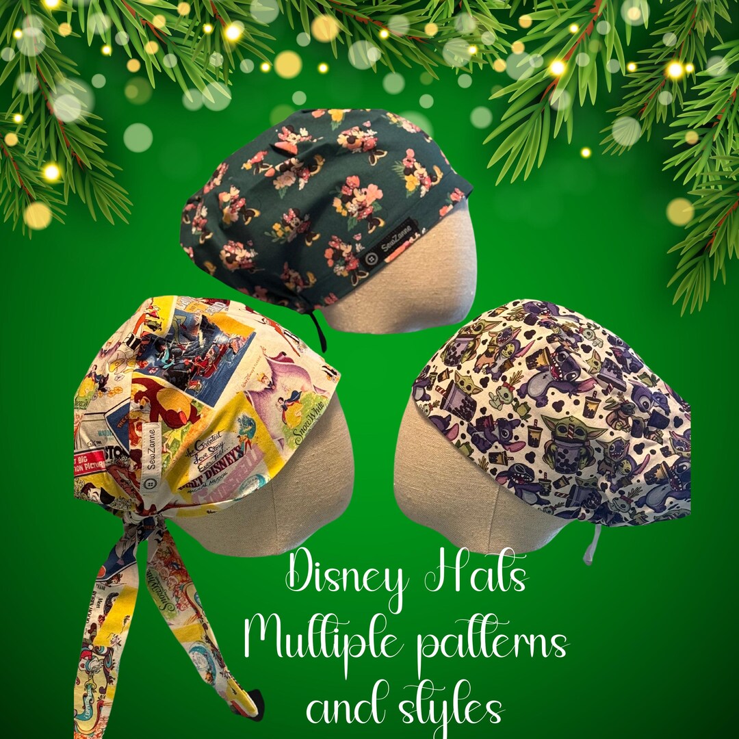 Disney Scrub Hats, OR, Nurse, Doctor, Cats, Princess, Mandalorian - Etsy