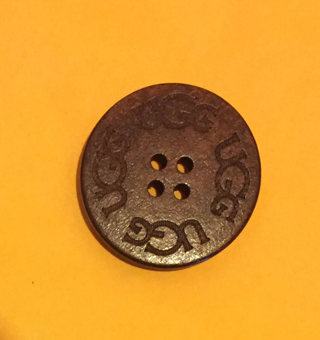 ONE (1) UGG Replacement Button - Chocolate/dark Brown for Bailey, Cardy ...