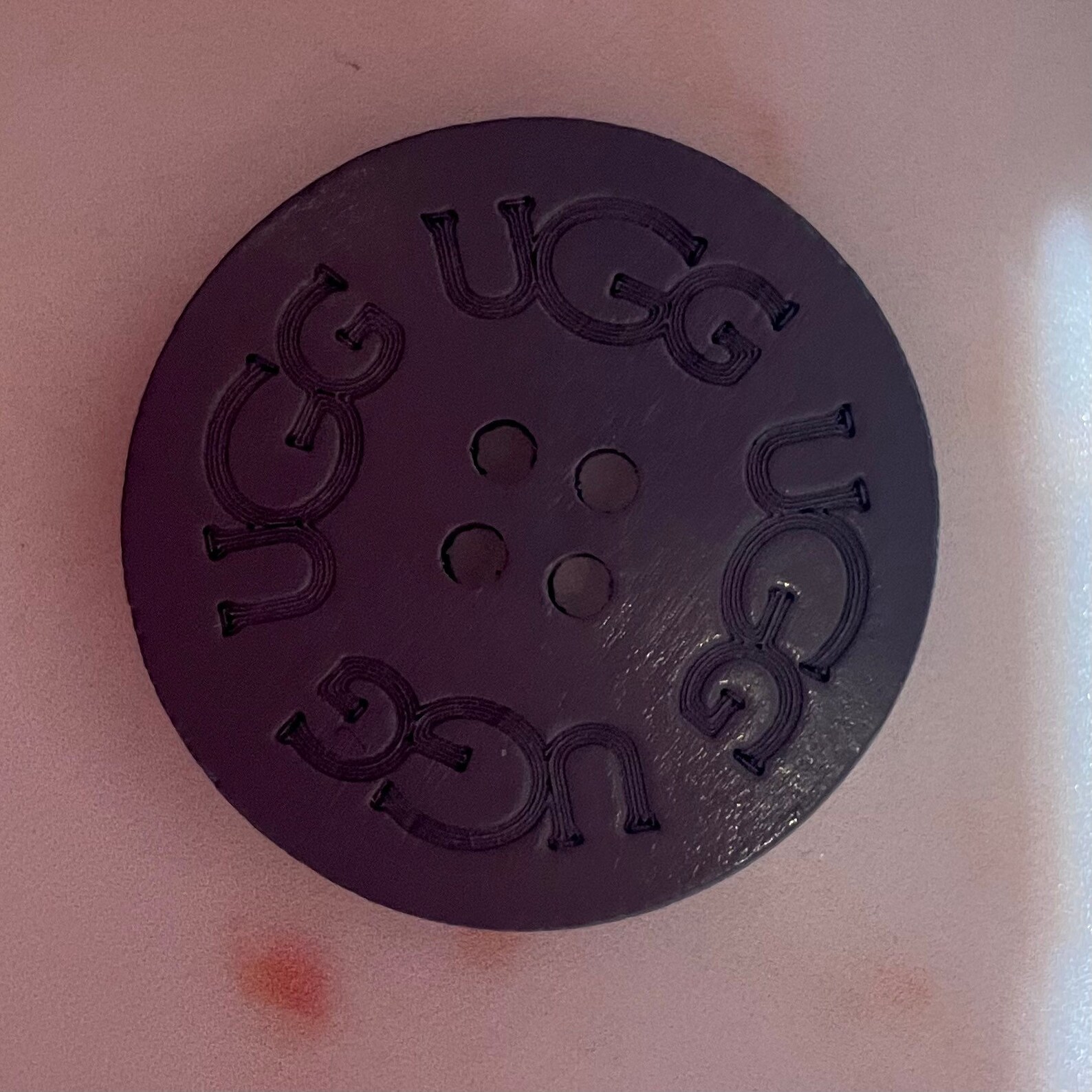One 1 UGG Replacement Button GREY Wooden Buttons for Uggs - Etsy