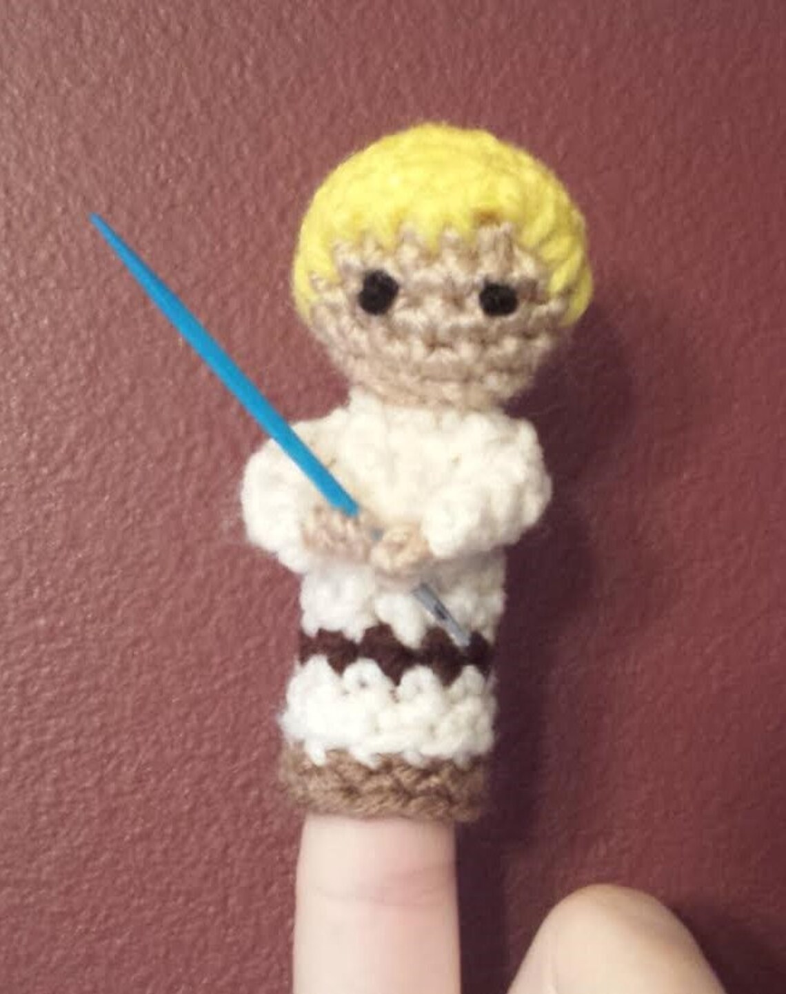 Star Wars Crochet Finger Puppet Patterns, Darth Vader, Luke Skywalker ...