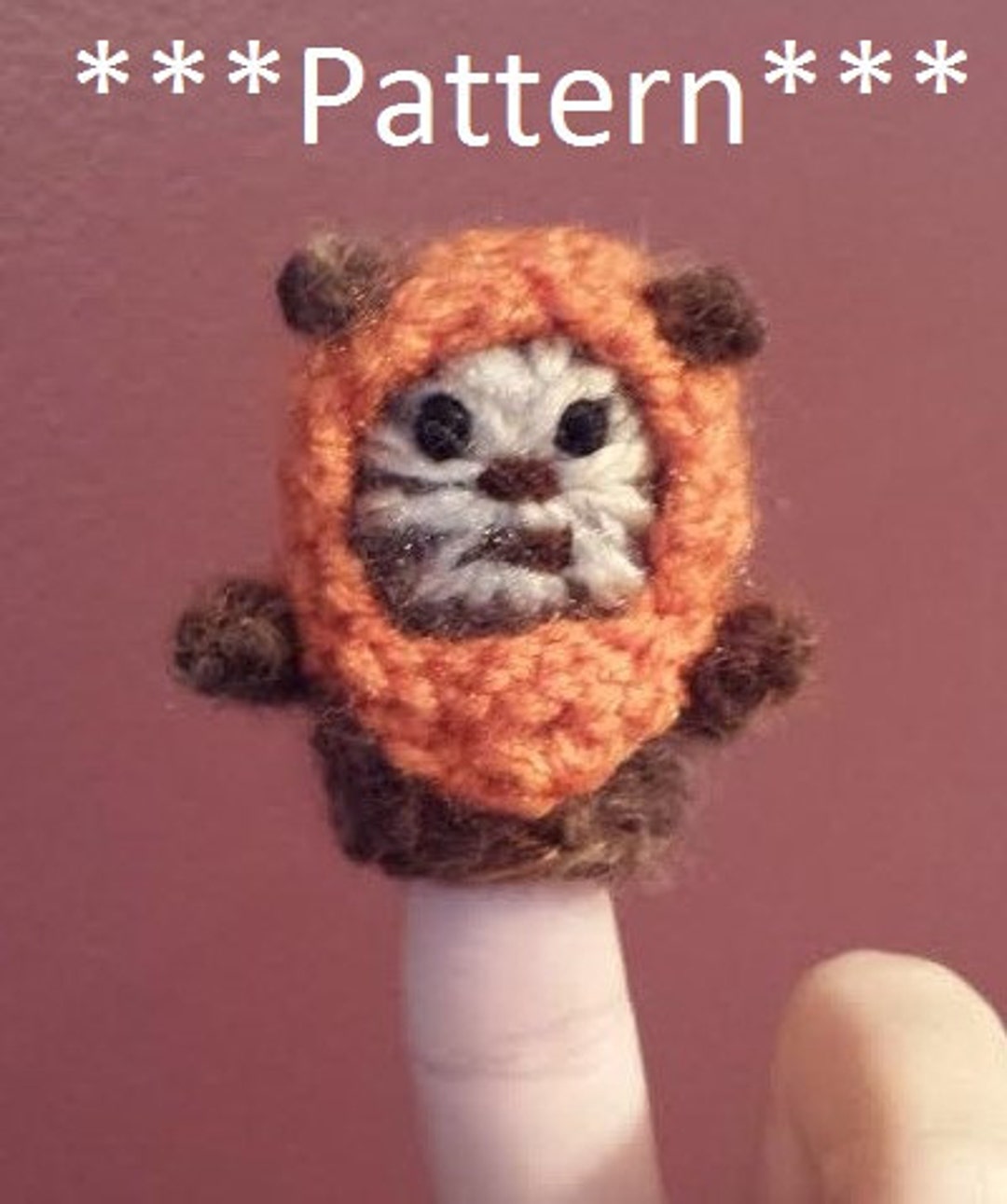 Ewok Crochet Finger Puppet Pattern, Star Wars Finger Puppet Pattern ...