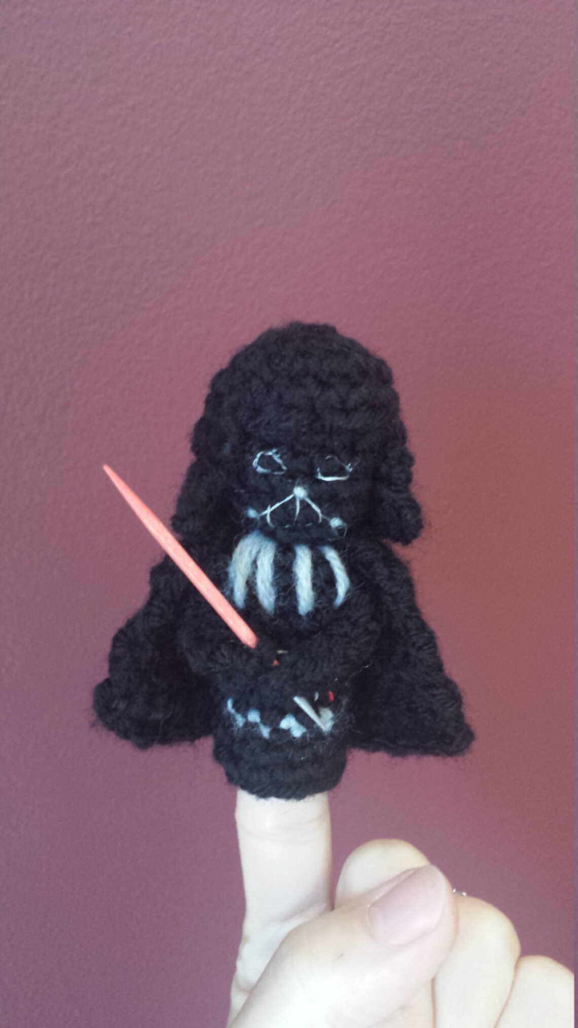 Star Wars Crochet Finger Puppet Patterns, Darth Vader, Luke Skywalker ...