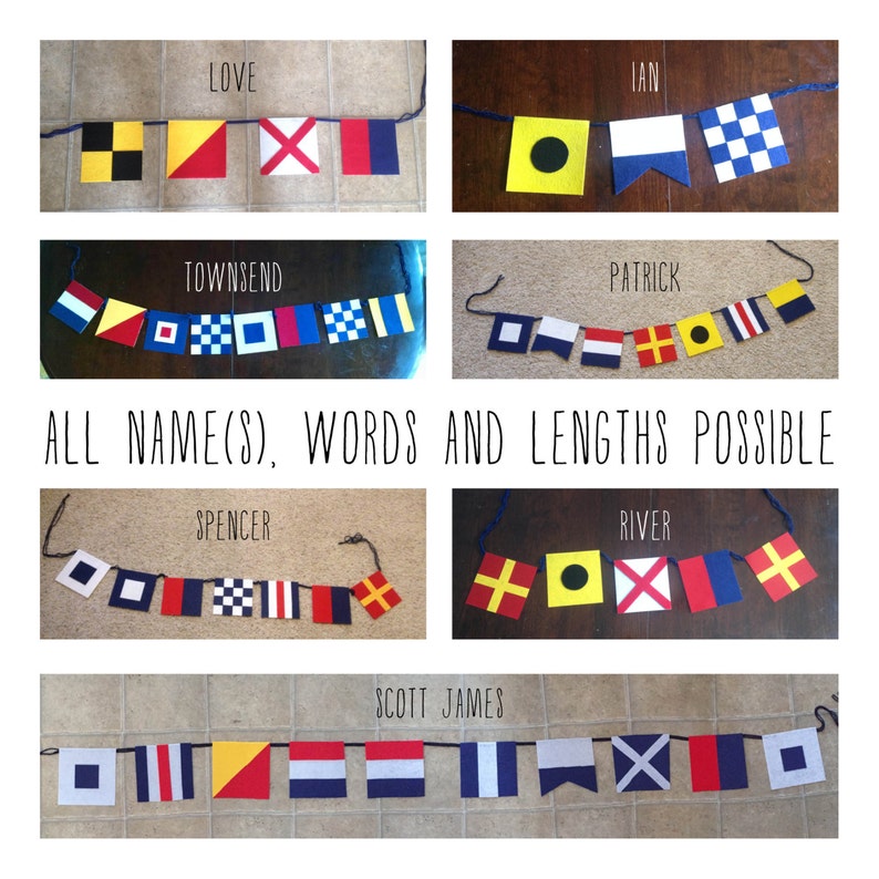 Custom Nautical Flag Banner | Etsy