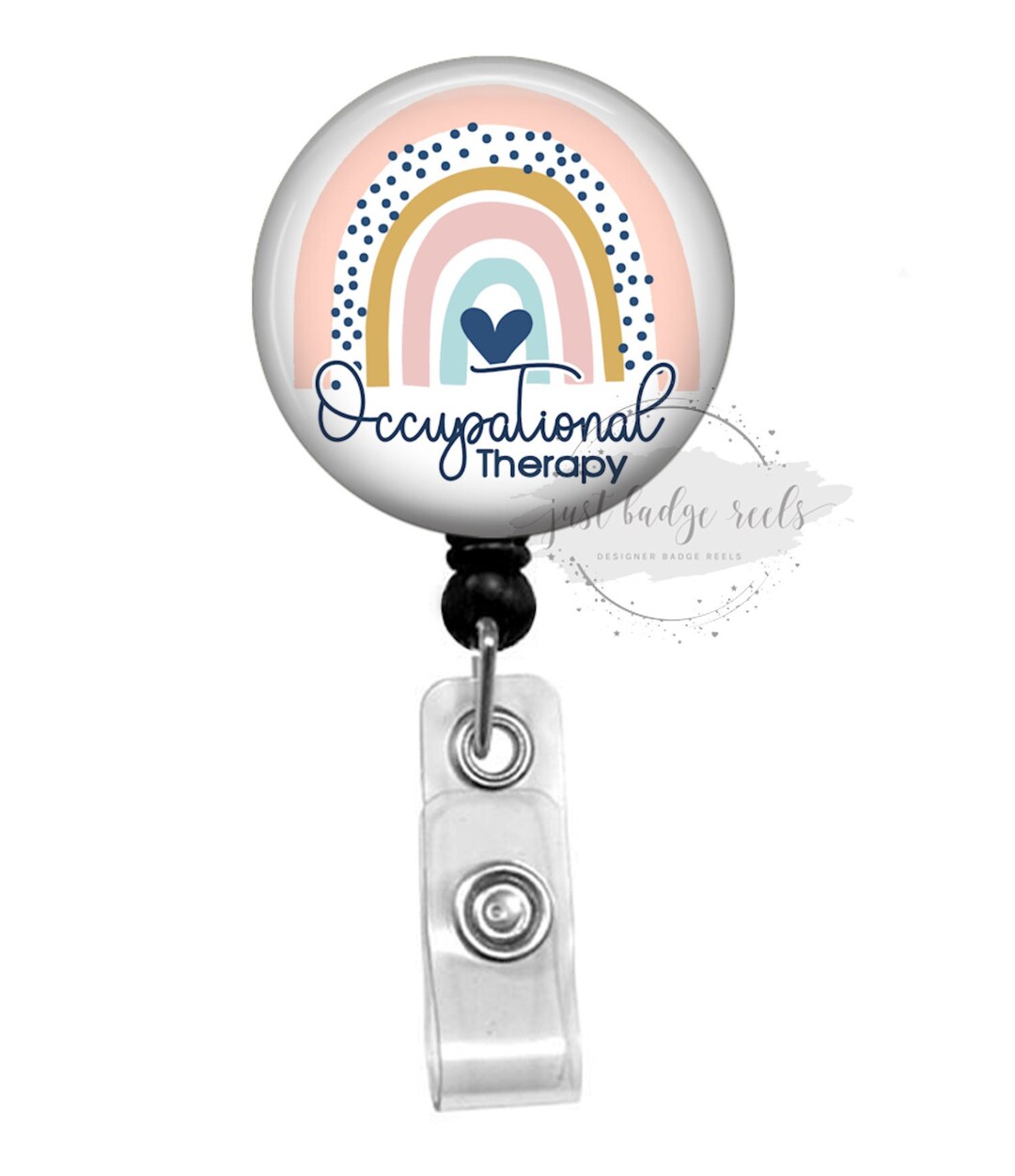 Rainbow Occupational Therapist Badge Reel Holder - OT Badge Reel - OT ...