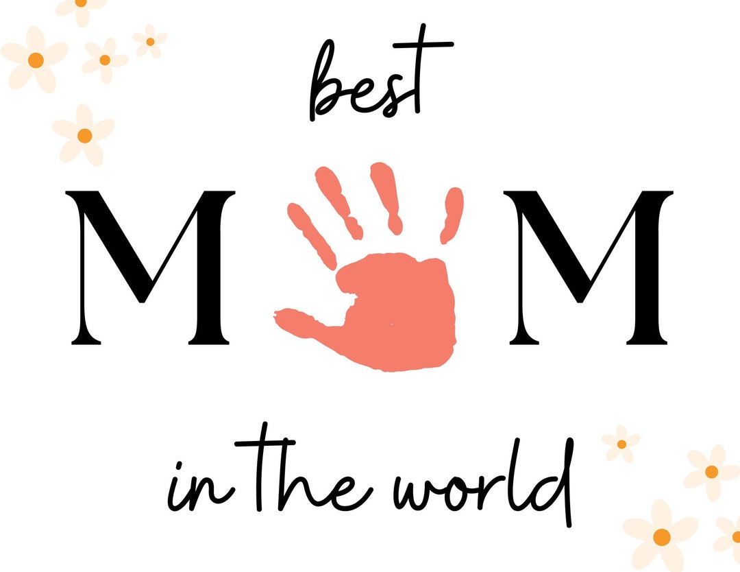 Mom Handprint Art Craft - Etsy