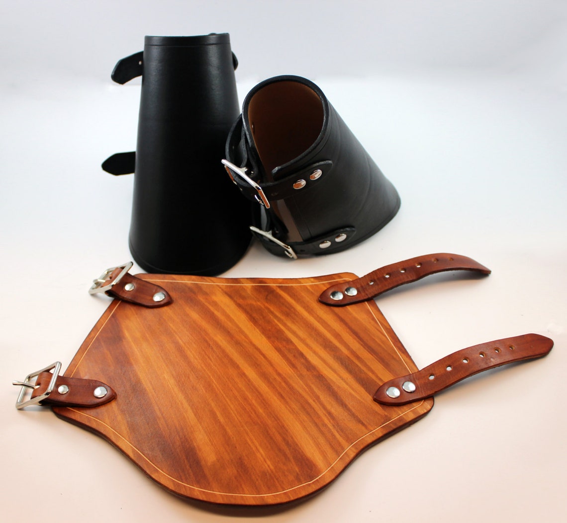 Buckled Leather Bracers - Etsy