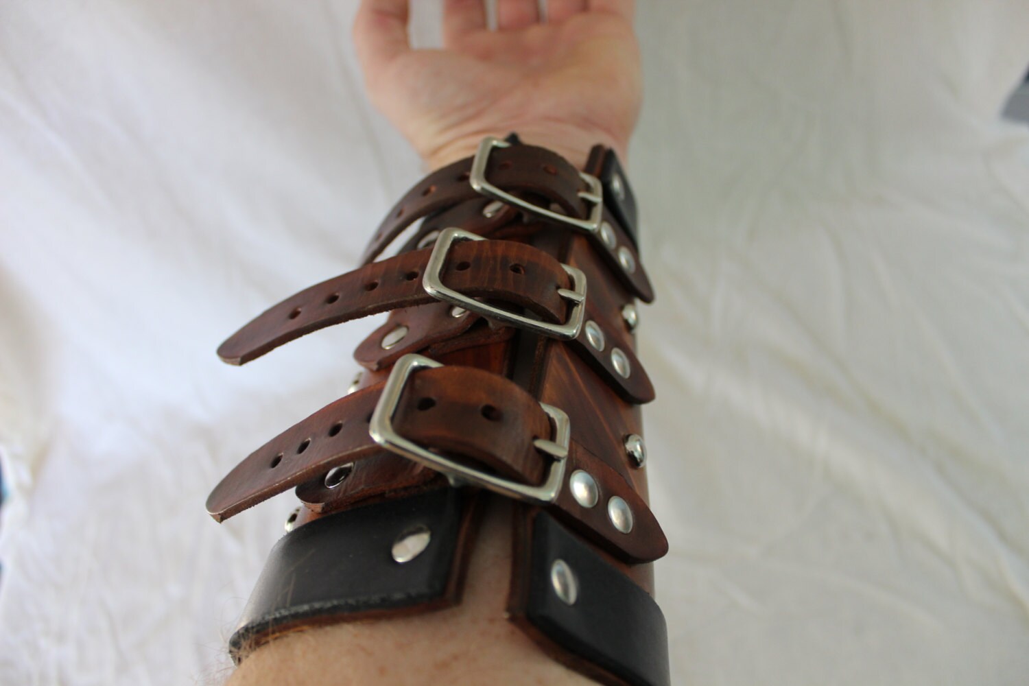 Leather Armor: Studded Warrior Bracers | Etsy