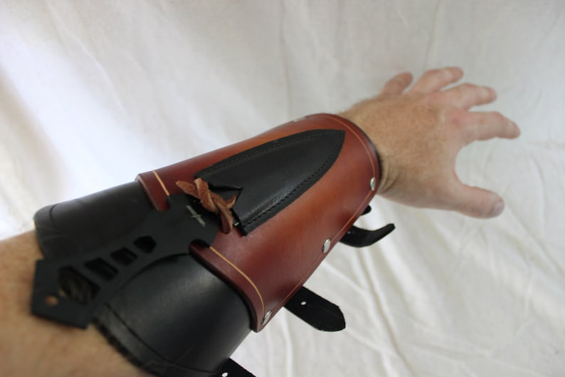 Leather Armor: Fantasy/Medieval Dagger Bracers | Etsy